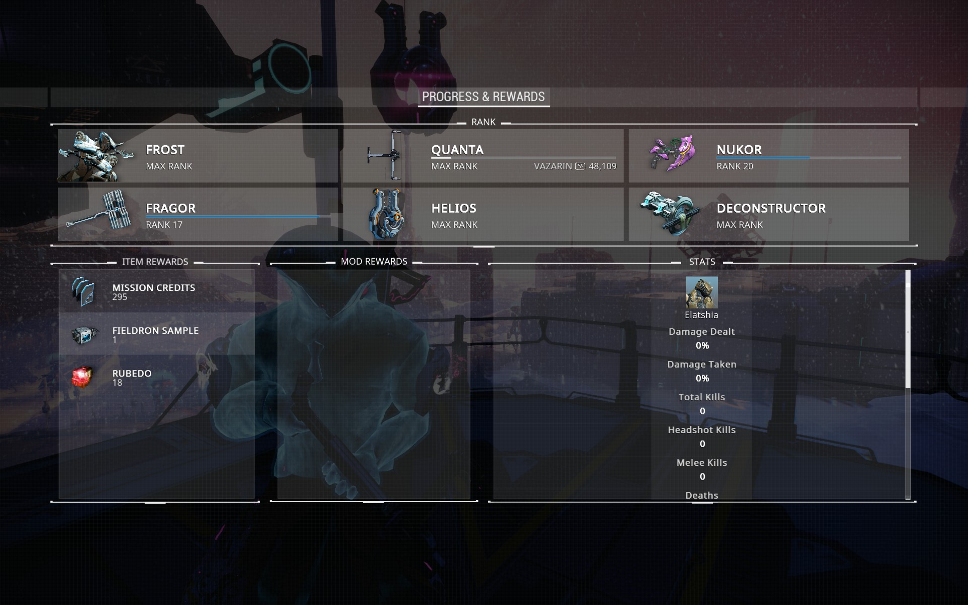 Limbo Systems Excavation - Mission Specific - Warframe Forums