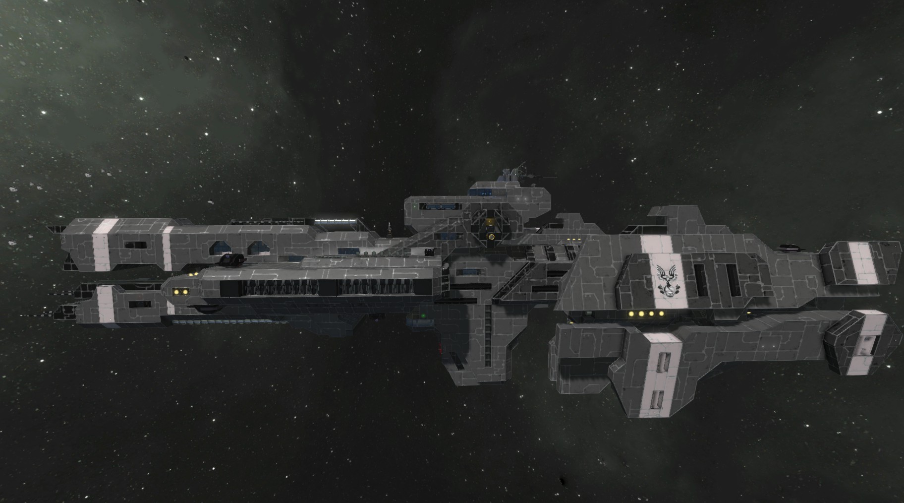 -UNSC- Paris Class Frigate (My Second Attempt) | Keen Software House Forums