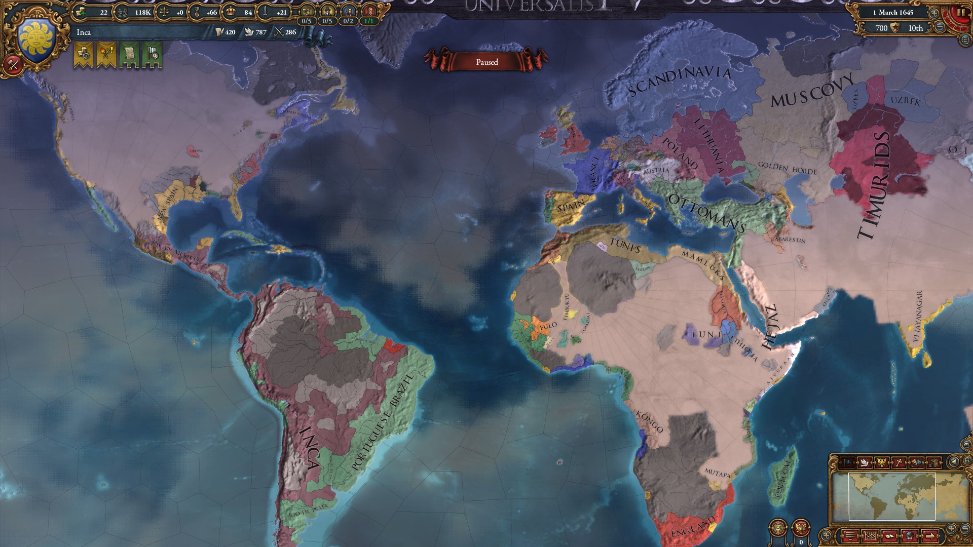 As Inca, I now have a complete land connection to my CN in Mexico. Can ...