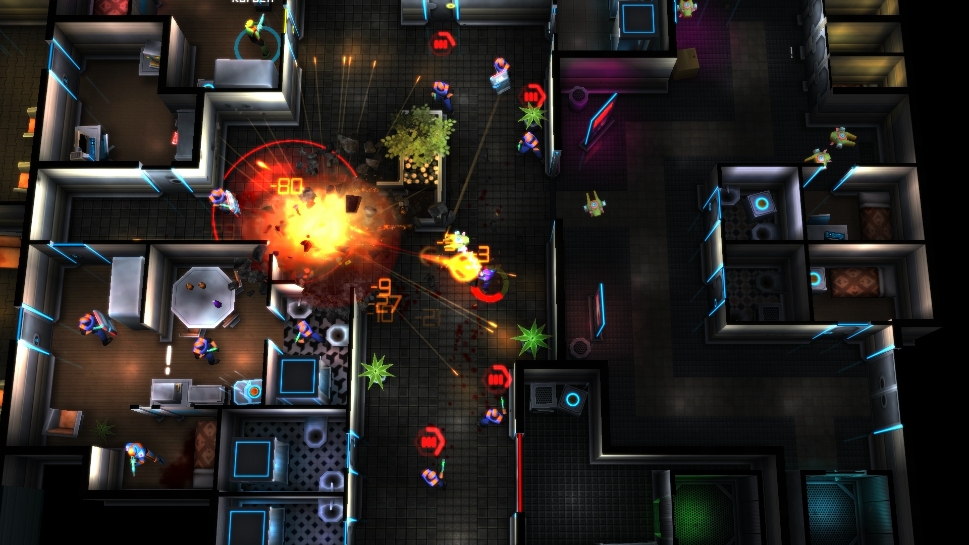 Neon Chrome | Cyberpunk shooter from devs of Crimsonland, on Greenlight ...